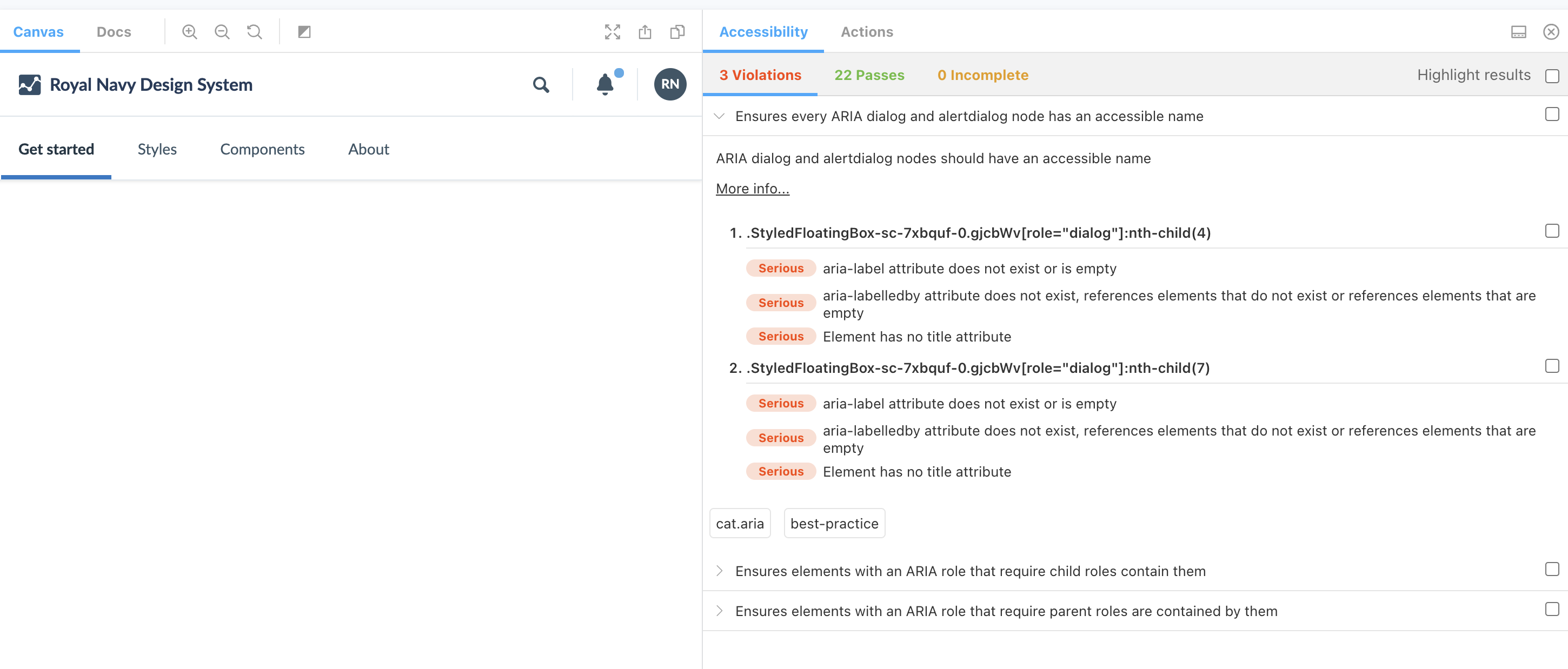 MastheadUser's Floating box A11y aria-dialog-name · Issue #2509 · Royal-Navy/design-system · GitHub