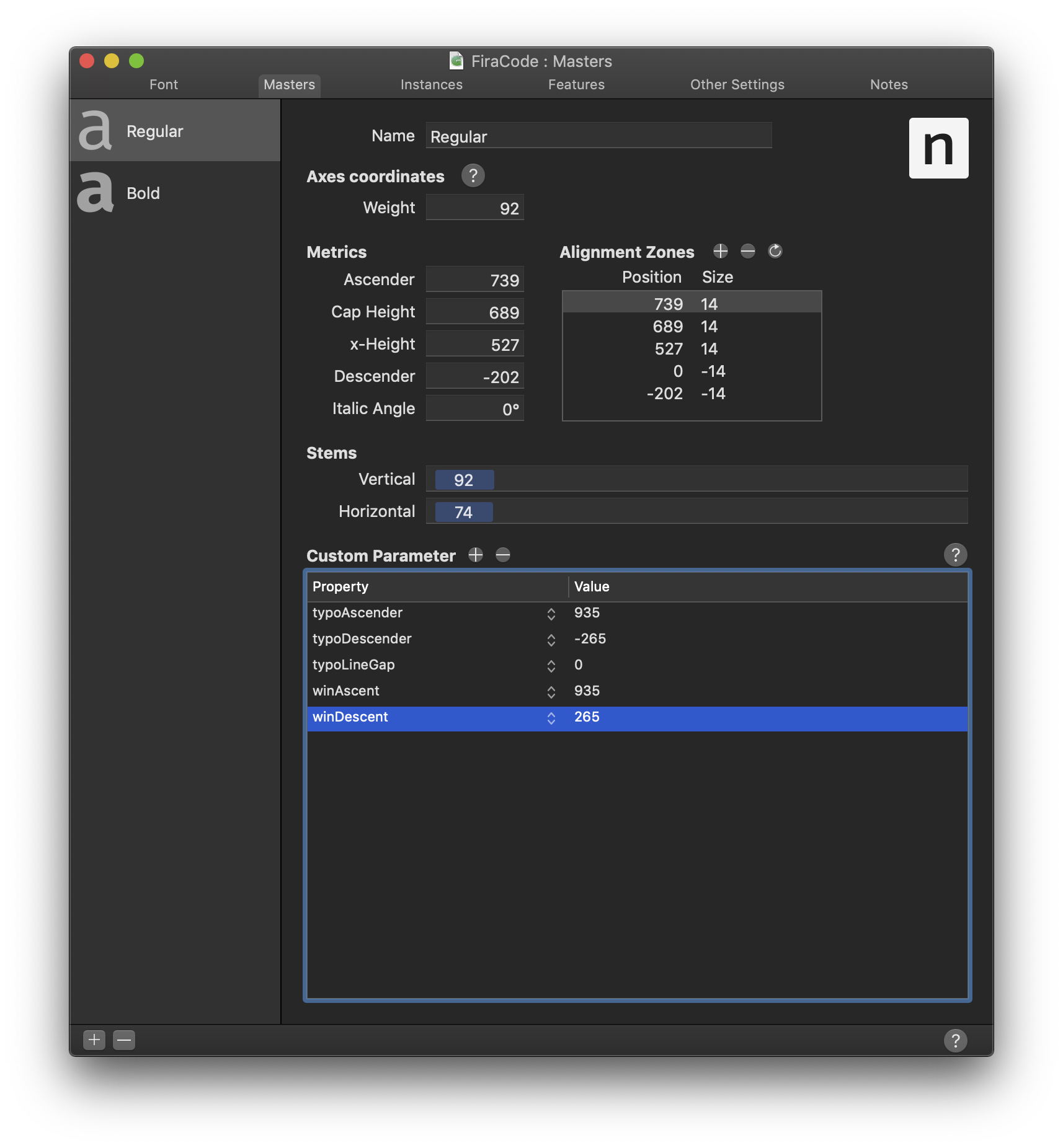 line spacing is different after rebuilding fonts from Glyphs sources · Issue #519 · googlefonts ...