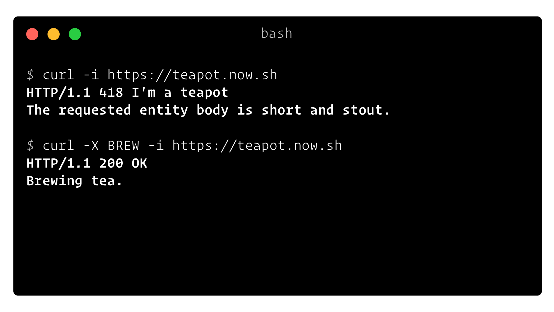 GitHub Mxstbr teapot A Simple Teapot Server In Go