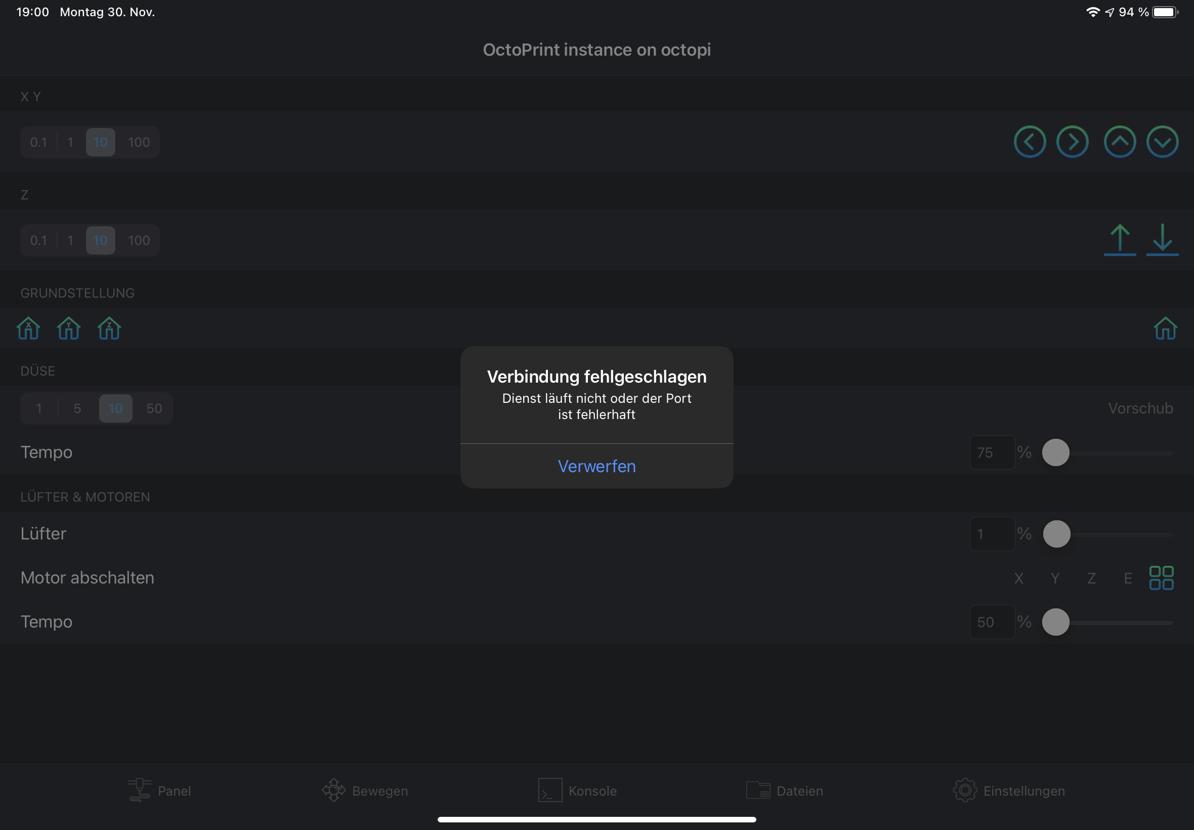 IOS / IPADOS OctoPod does not connect anymore / add new printer not working · Issue #416 ...