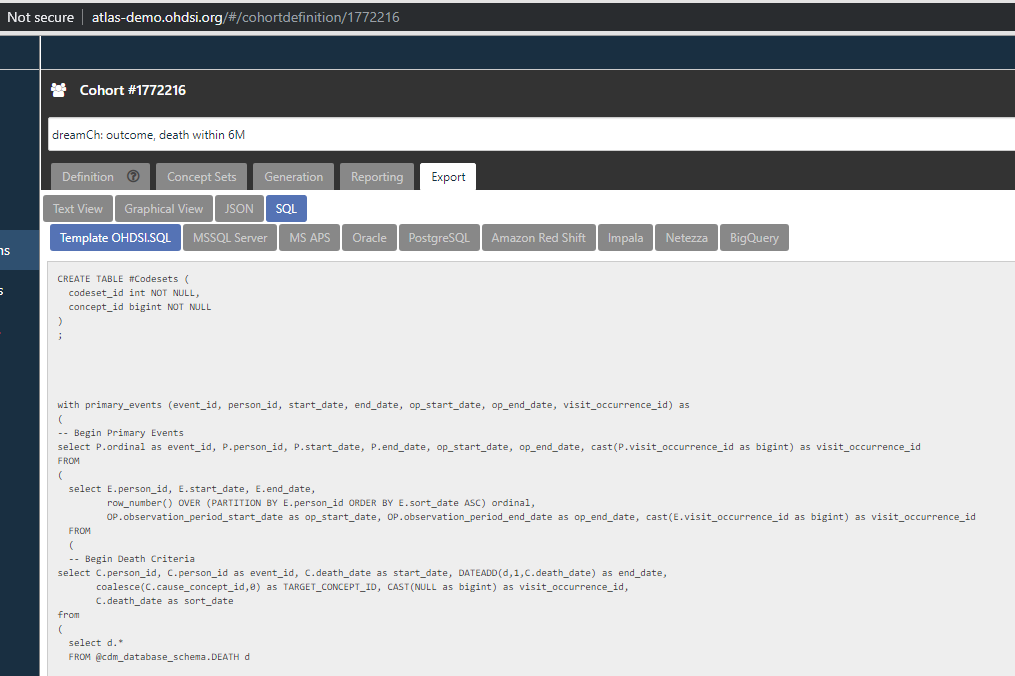 version 5.3 code vs v6 SQL code for cohort · Issue #2054 · OHDSI/Atlas · GitHub