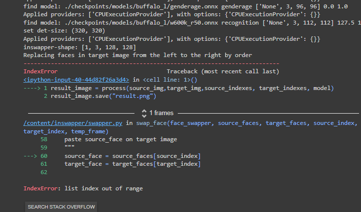 Indexerror List Index Out Of Range Of Sourceindexes And Target 3232