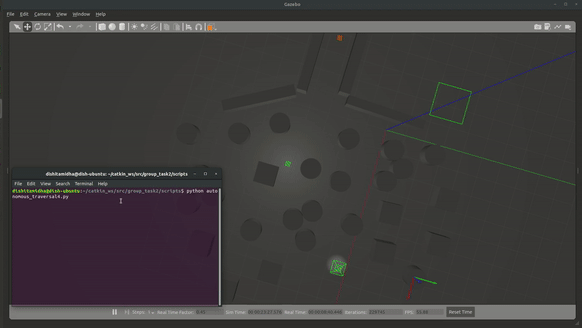 GitHub - dishitamidha/autonomous_traversal: Autonomous Traversal with obstacle avoidance of a 4 ...