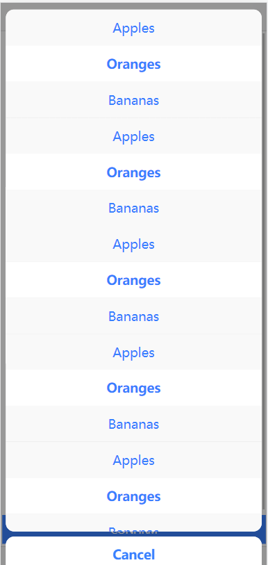 bug: ion-select the height of the pop-up box cannot be adjusted after the interface="action ...