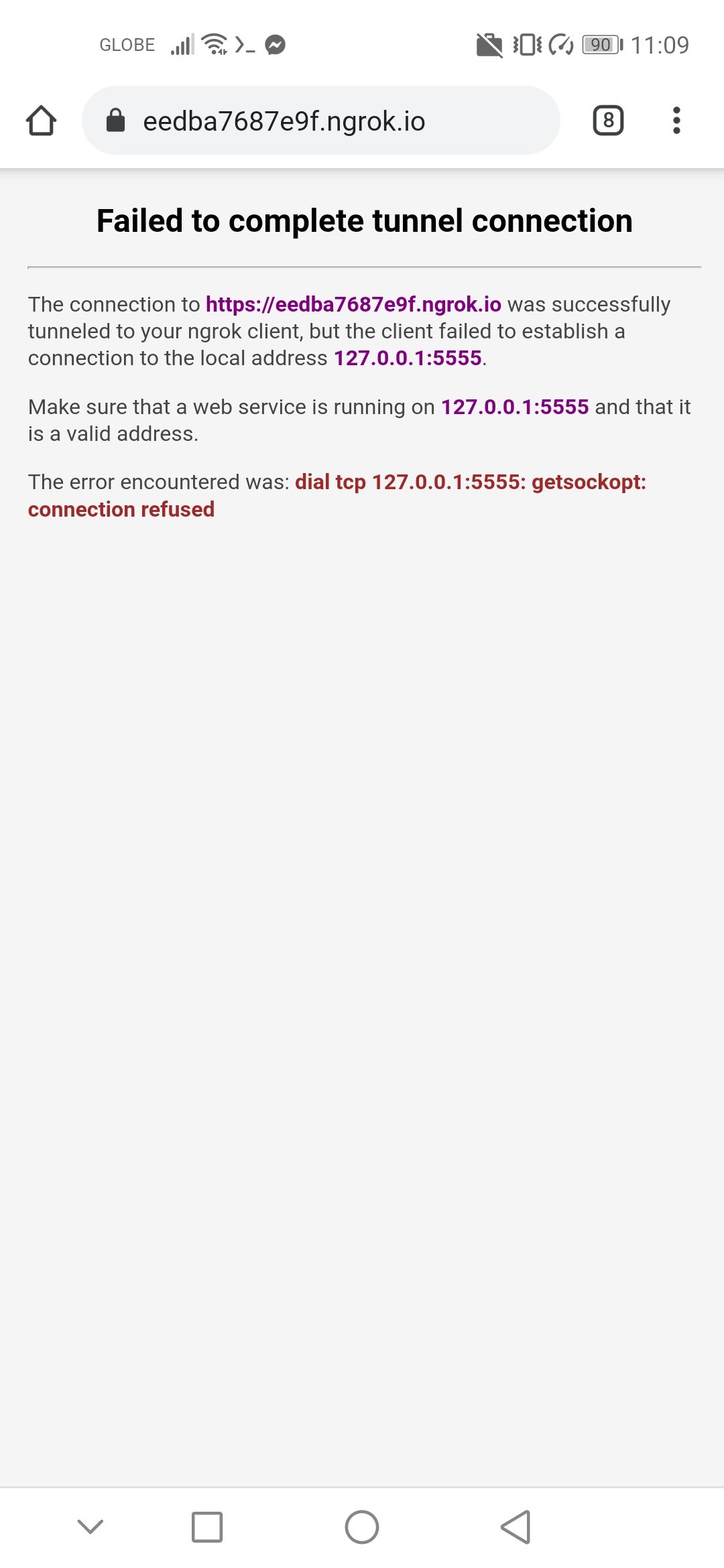 Failed to complete tunnel connection · Issue #128 · htr-tech/zphisher · GitHub