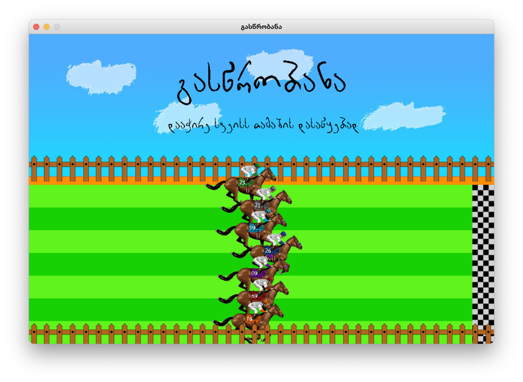GitHub - davita00101110dmg/horse-racing: small pygame