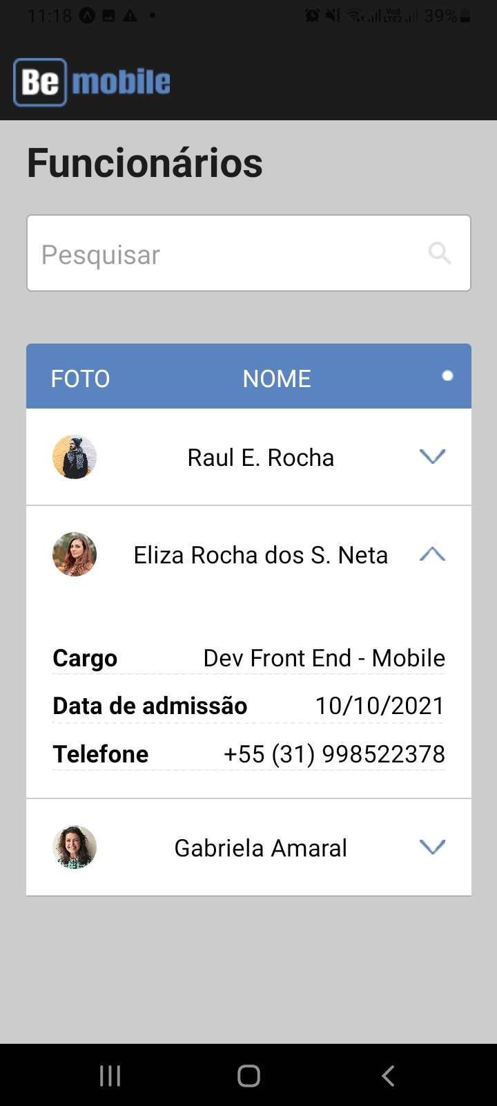 GitHub - ElizaRocha/teste-bemobile: Tabela com as informações que virão ...
