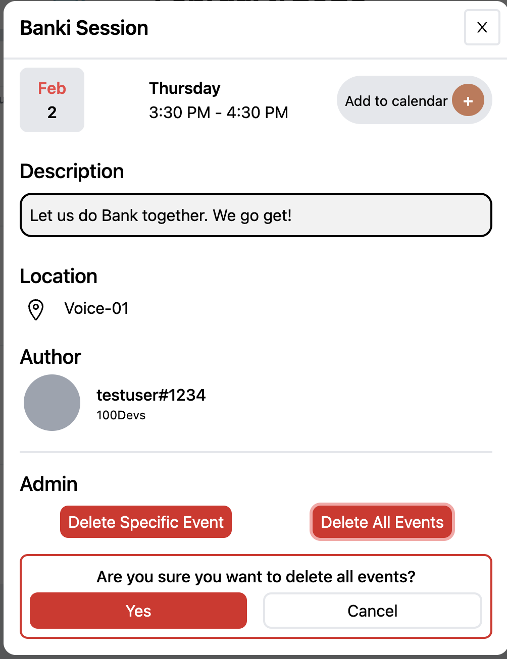 Refresh Event Modal · Issue #285 · Together-100Devs/Together · GitHub