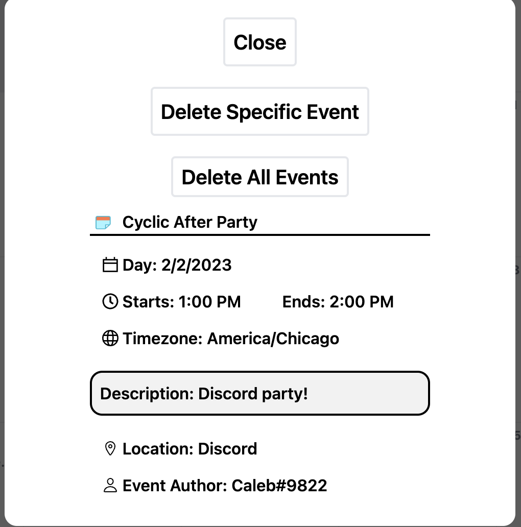 Remove Delete All Events button for non-recurring events. · Issue #321 · Together-100Devs ...