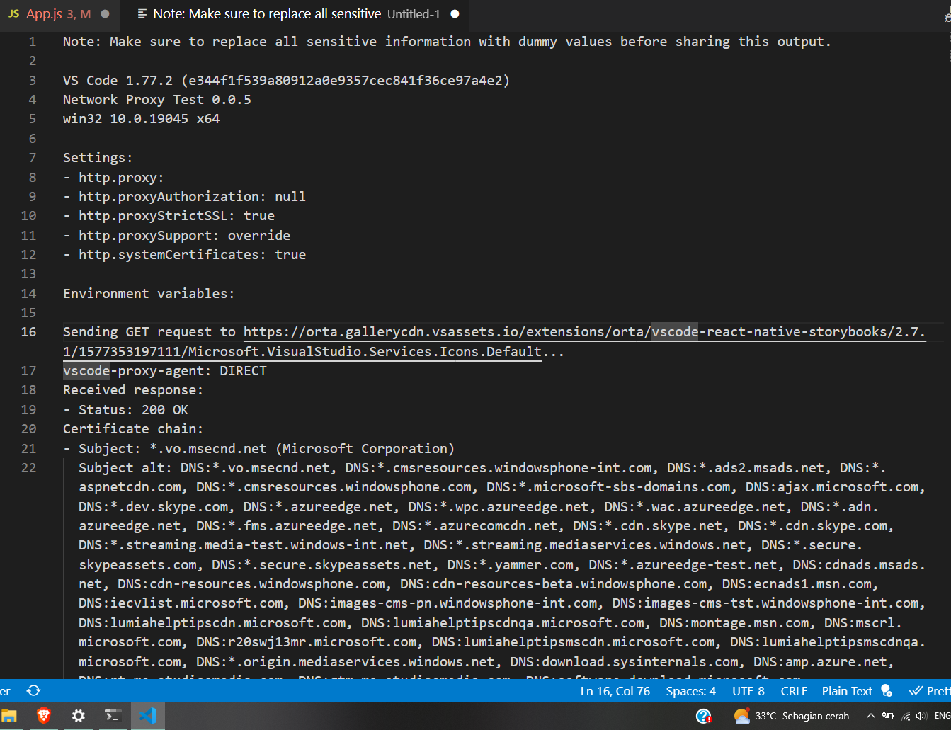 XHR fail · Issue #178442 · microsoft/vscode · GitHub