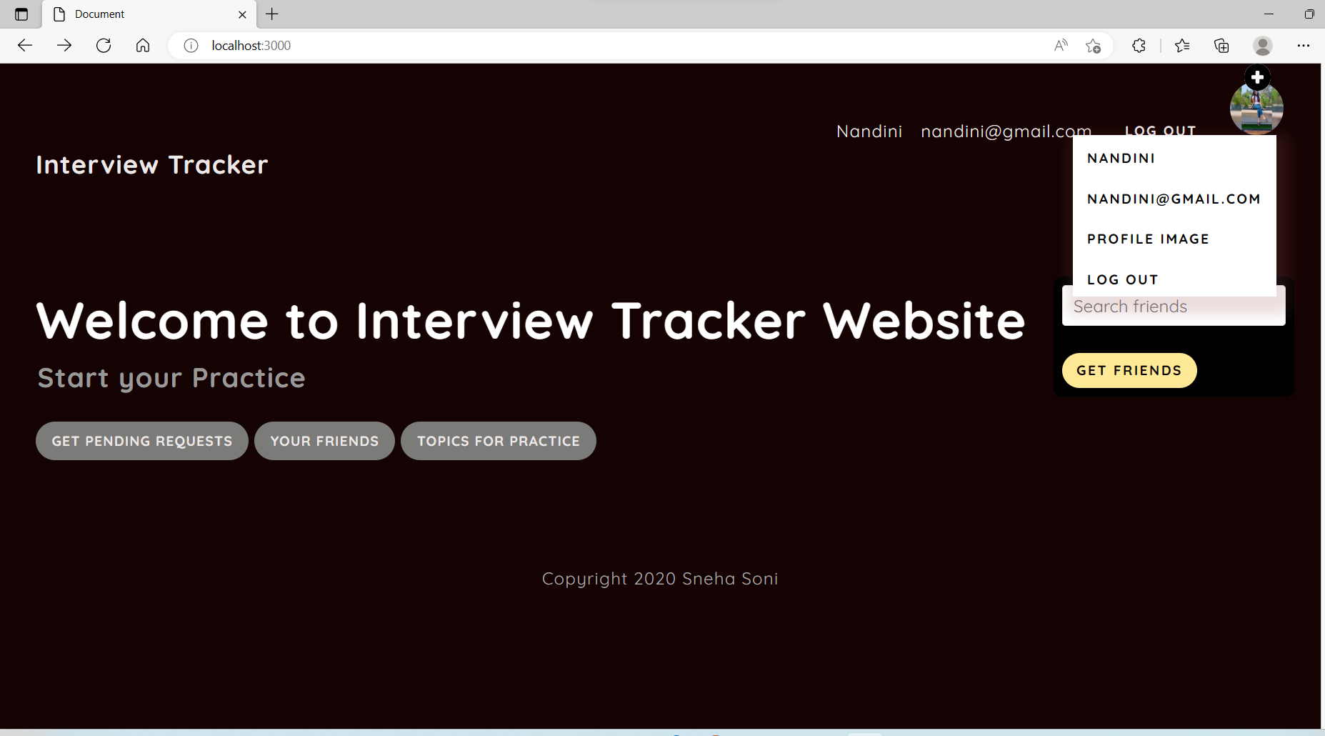 GitHub - snehasoni100/interview_tracker