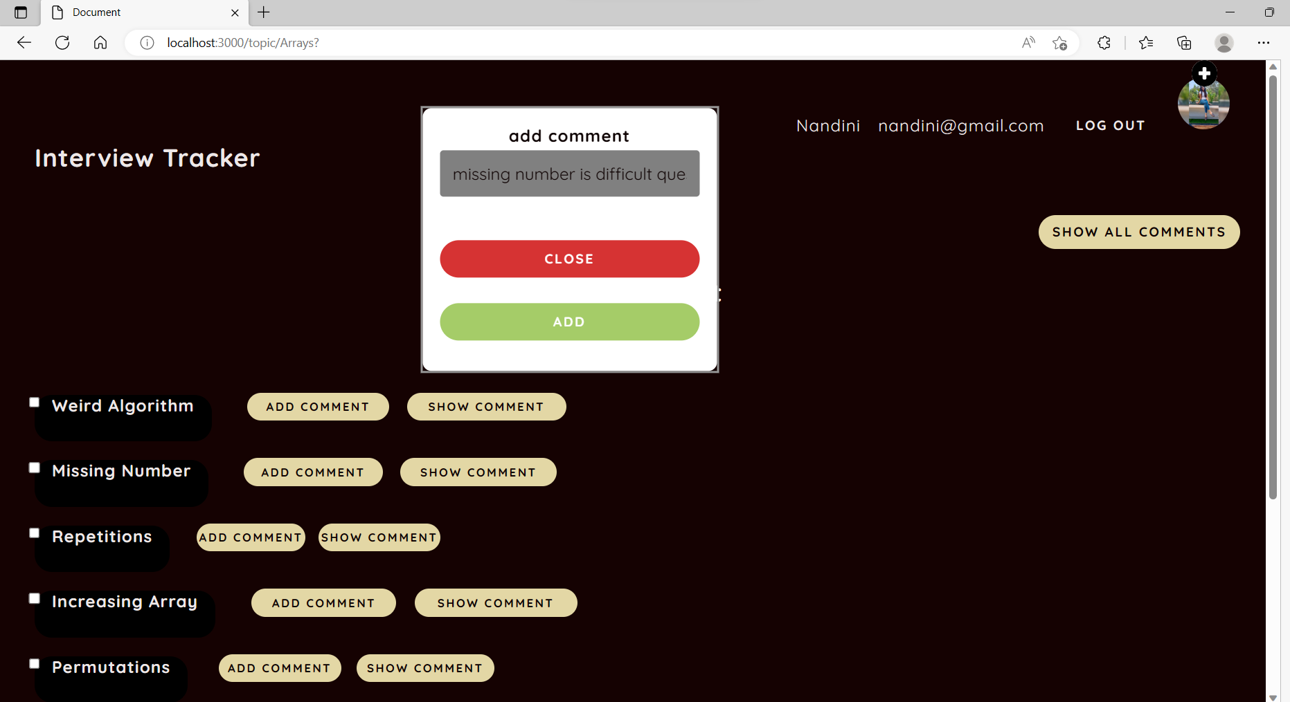 GitHub - snehasoni100/interview_tracker