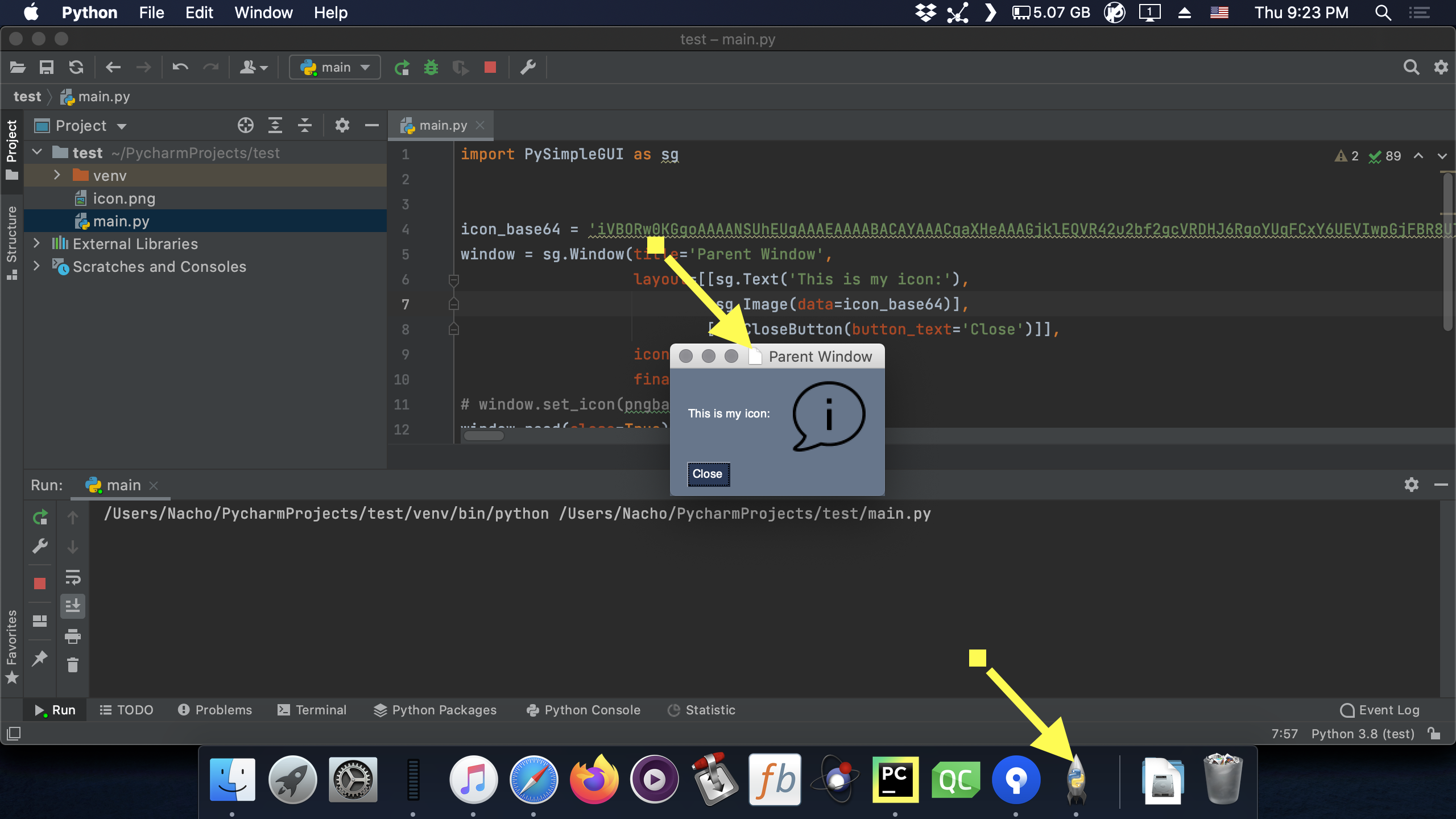 [Bug] Window icon not working on MacOS · Issue #4509 · PySimpleGUI/PySimpleGUI · GitHub
