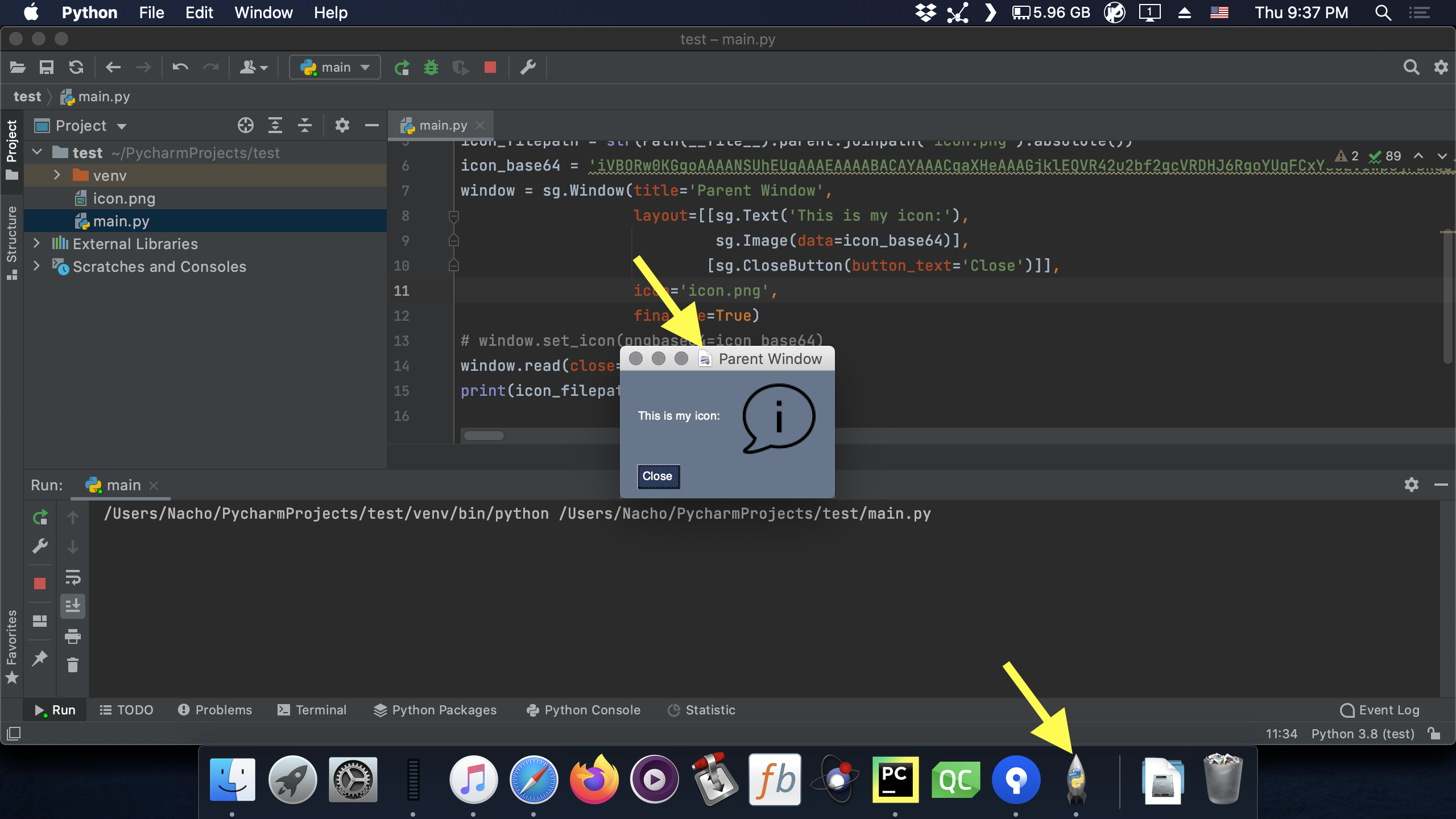 [Bug] Window icon not working on MacOS · Issue #4509 · PySimpleGUI/PySimpleGUI · GitHub