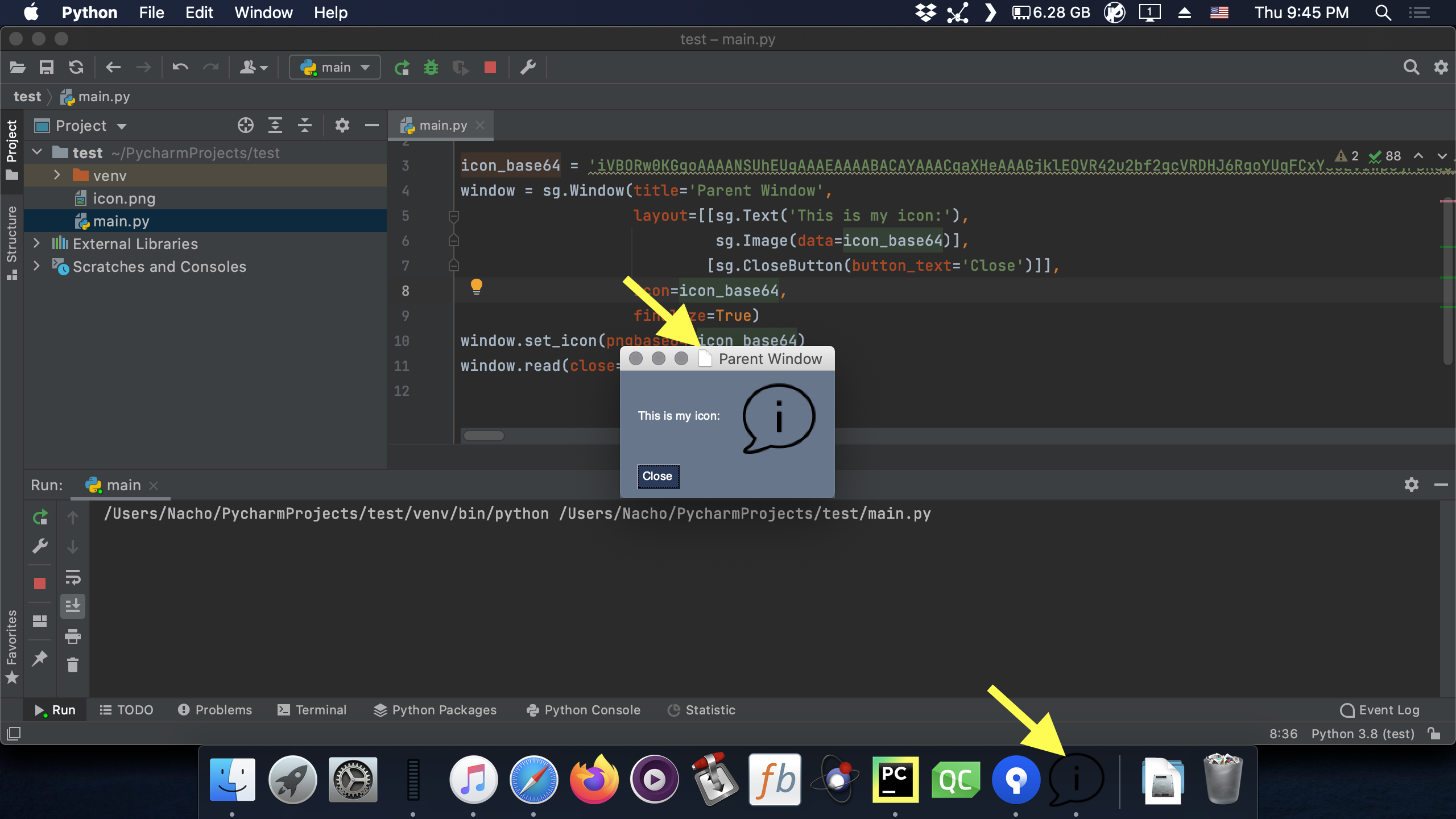 [Bug] Window icon not working on MacOS · Issue #4509 · PySimpleGUI/PySimpleGUI · GitHub