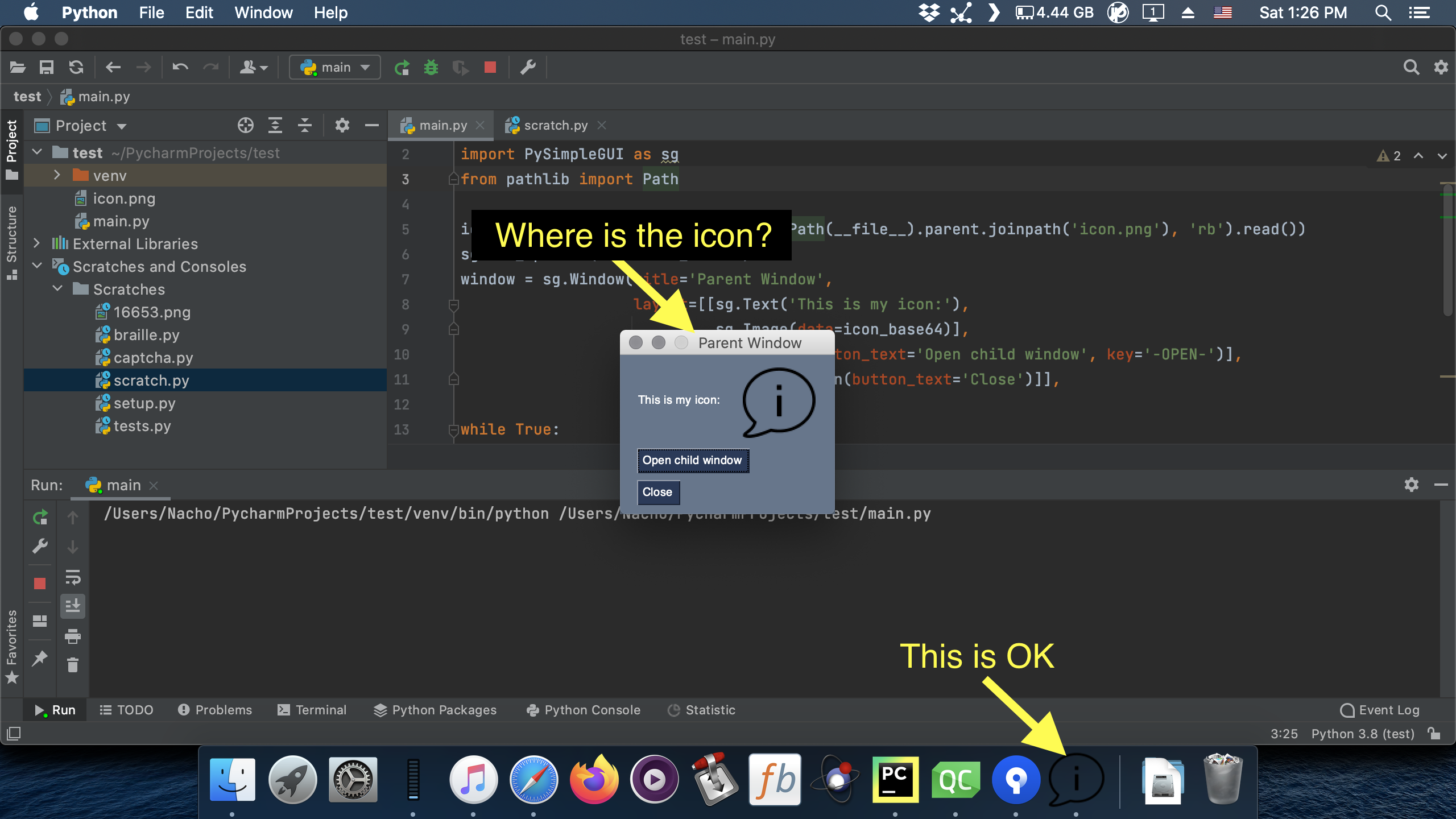 [Bug] Window icon not working on MacOS · Issue #4509 · PySimpleGUI ...