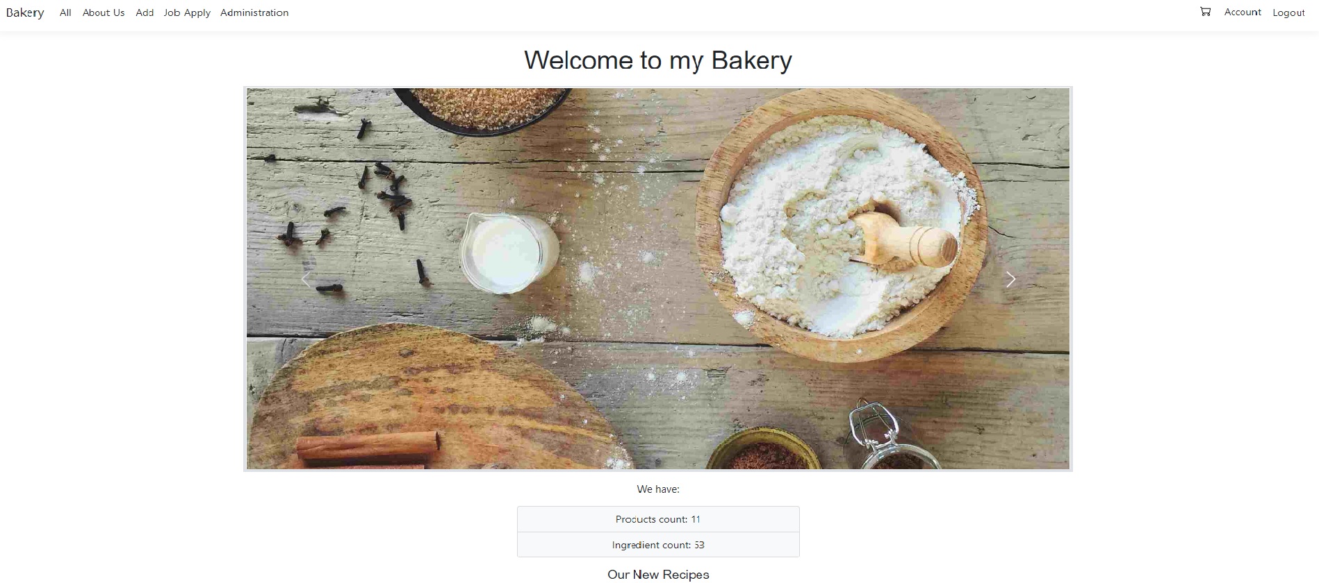 GitHub - Sand82/BakeryProject