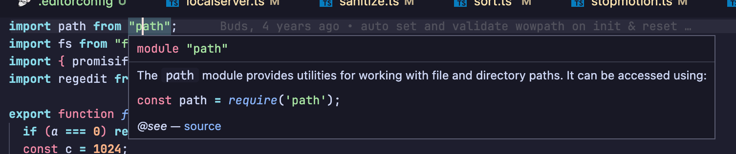 Support for the `node:` protocol in imports for hover info · Issue ...