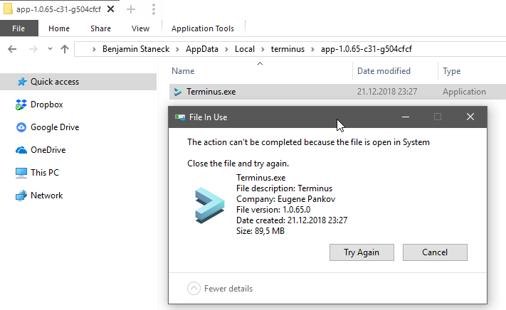 Handling file locks · Issue #1431 · Squirrel/Squirrel.Windows · GitHub