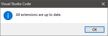 Move "All Extensions are up to date" popup to toast system · Issue ...