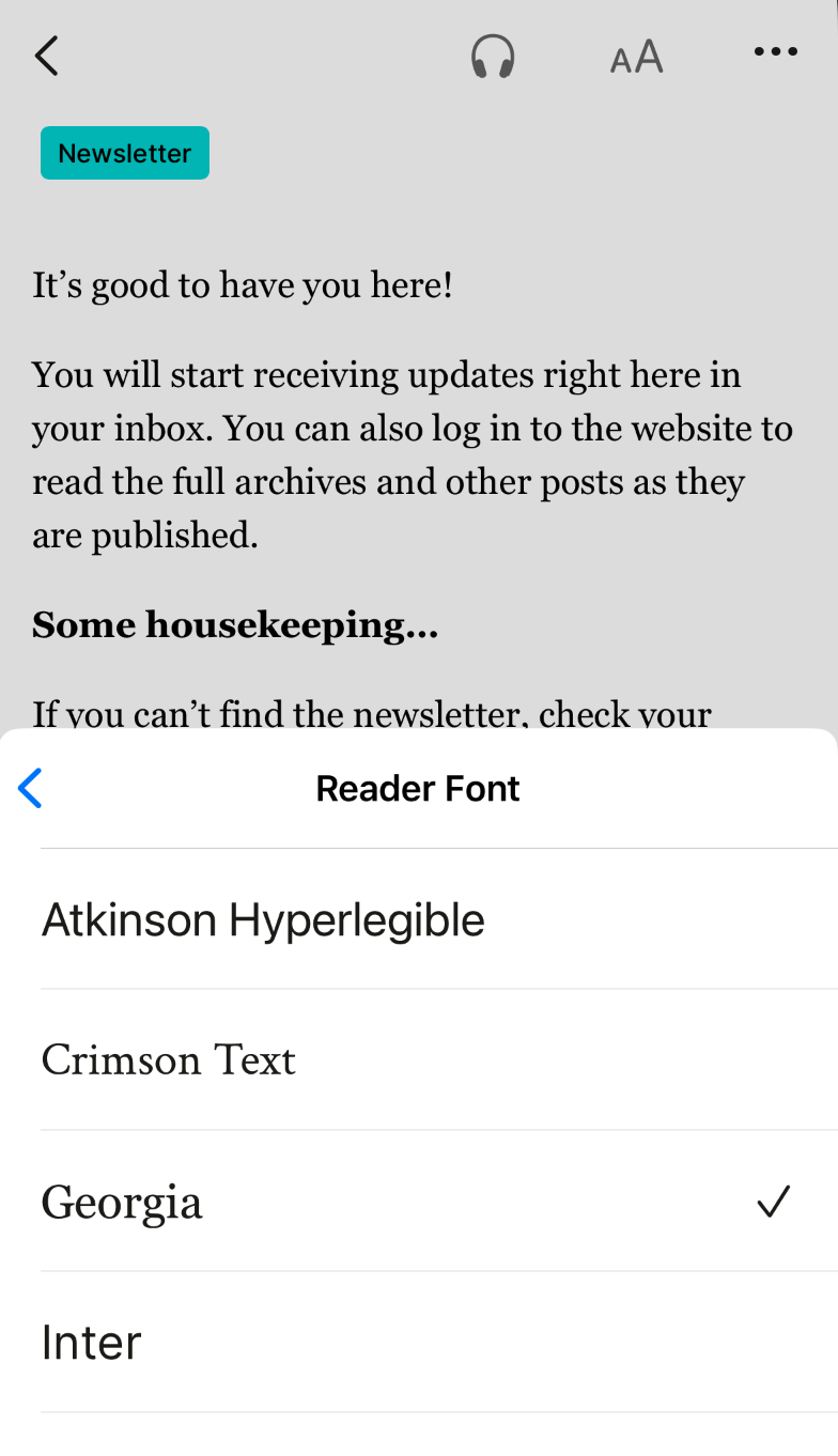 Add Georgia Font · Issue 1127 · Omnivore App Omnivore · Github