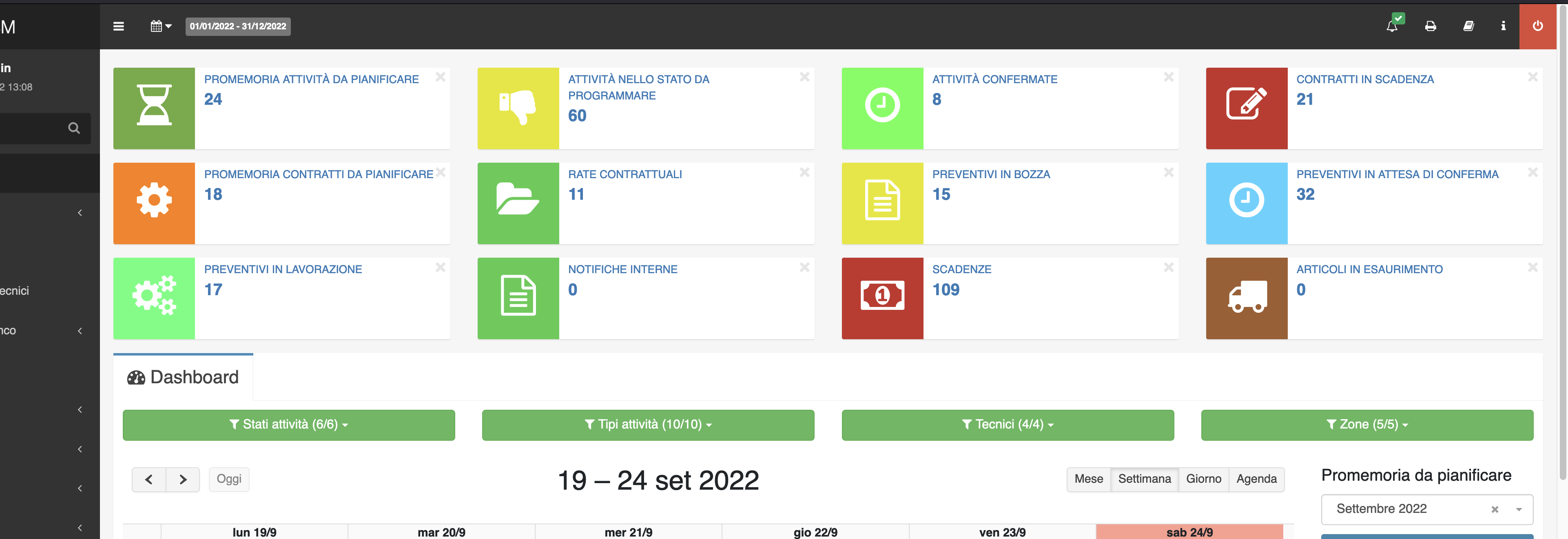 in Dashboard la possibilità di avere 6 widgets per fila · Issue #1088 · devcode-it ...