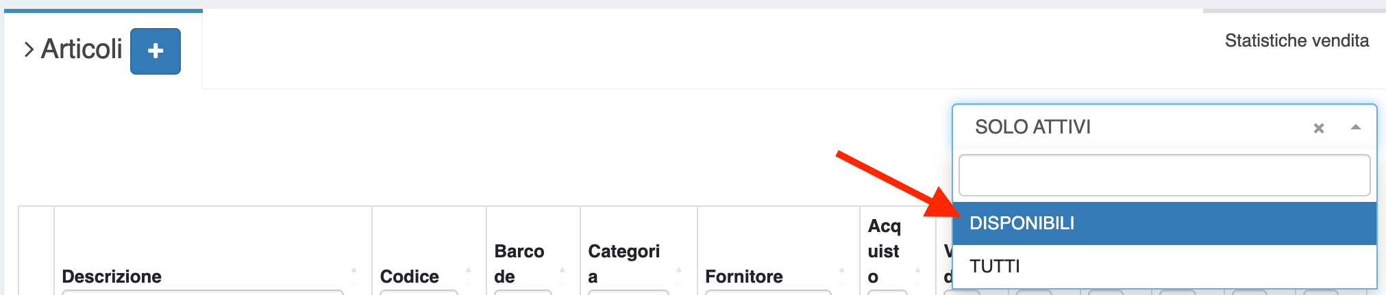 Segmento articoli - DISPONIBILI · Issue #1113 · devcode-it/openstamanager · GitHub