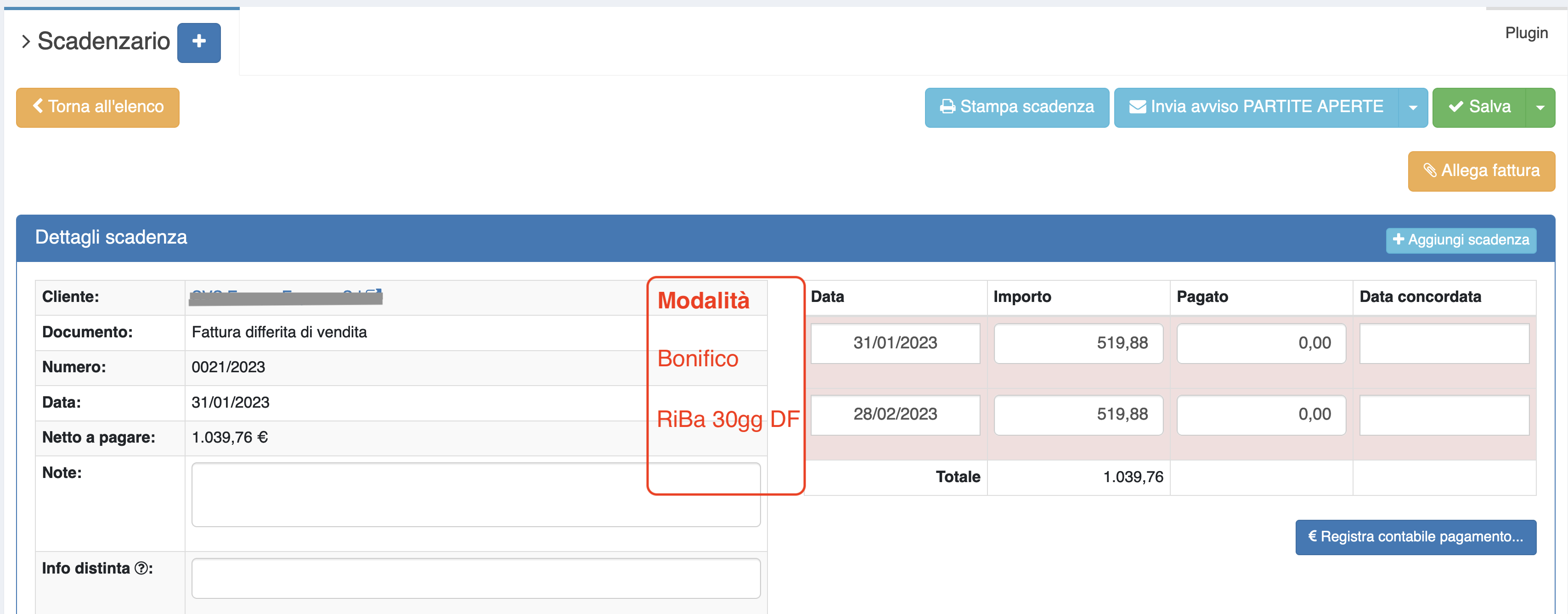 Modalità di pagamento differente · Issue #1151 · devcode-it/openstamanager · GitHub