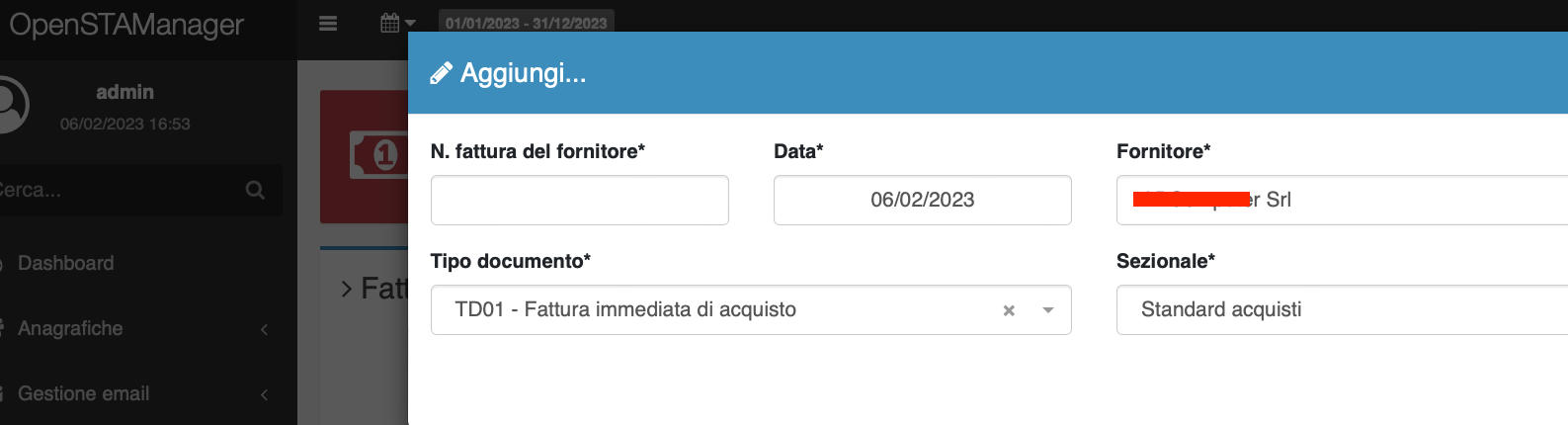 Utente longato, in creazione documenti · Issue #1174 · devcode-it/openstamanager · GitHub