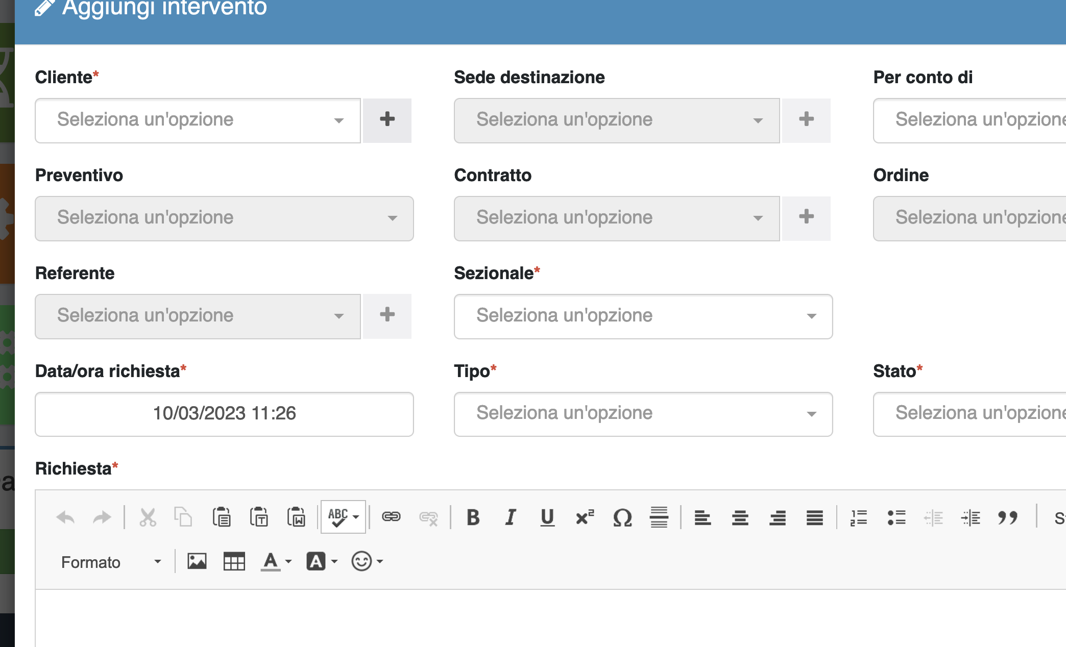 Evidenziare i campi obbligatori · Issue #1211 · devcode-it/openstamanager · GitHub
