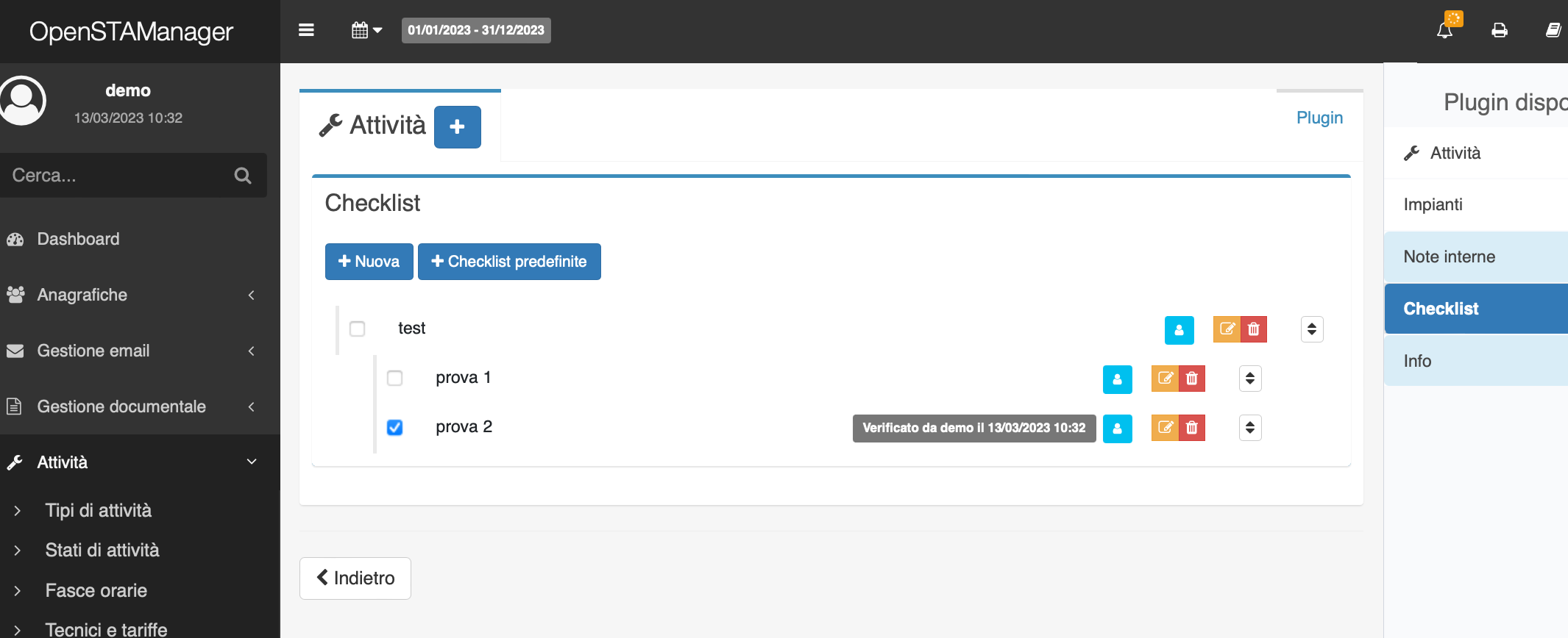 errore nel creare Checklist · Issue #1238 · devcode-it/openstamanager · GitHub