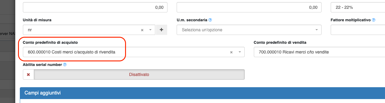 Conto predefinito di acquisto · Issue #1265 · devcode-it/openstamanager · GitHub
