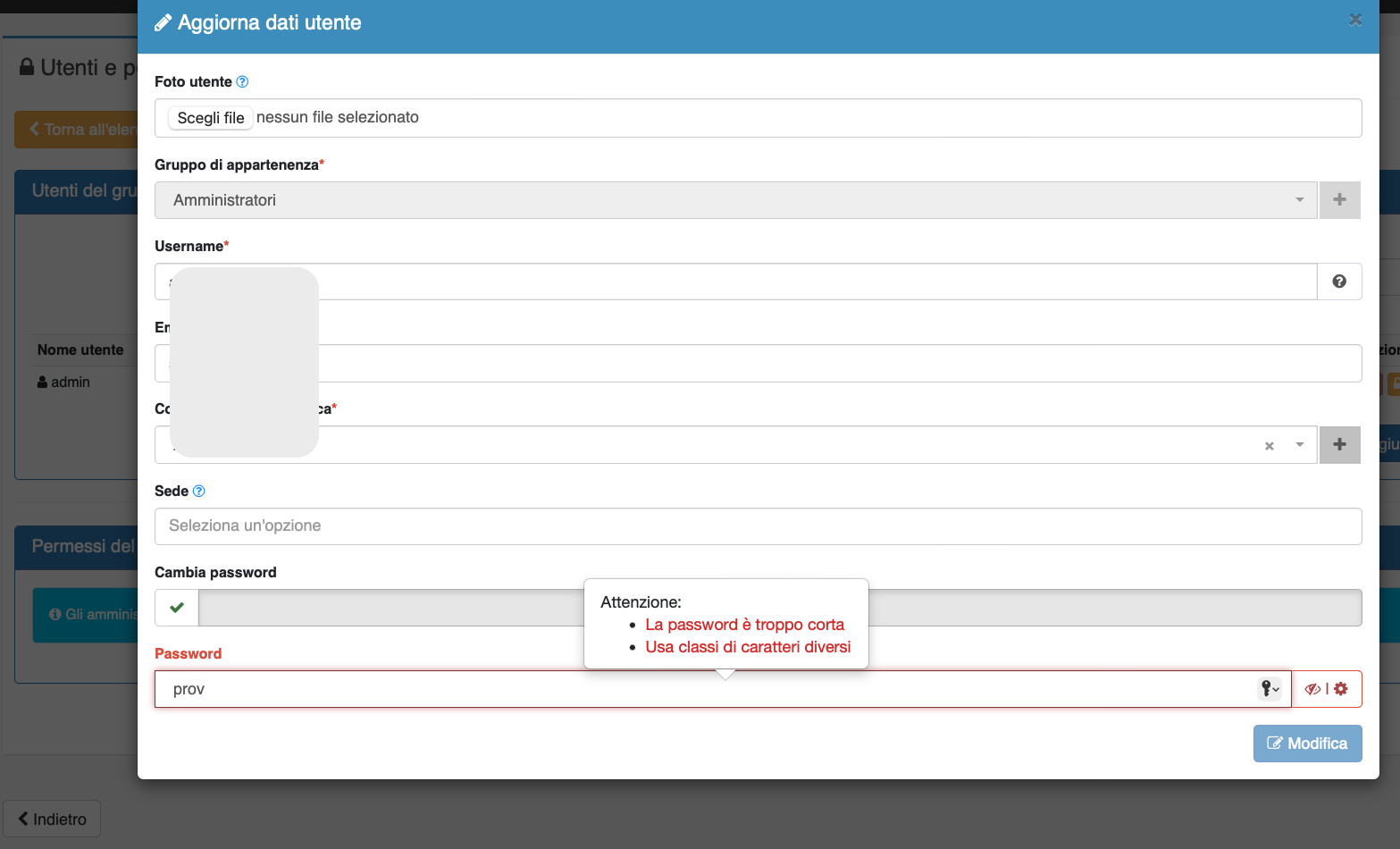 Cambio password utente · Issue #1308 · devcode-it/openstamanager · GitHub