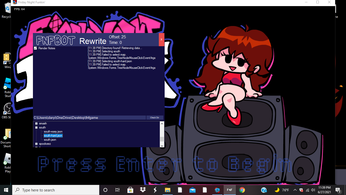 The hack dosent work · Issue #145 · Kade-github/FNFBot · GitHub