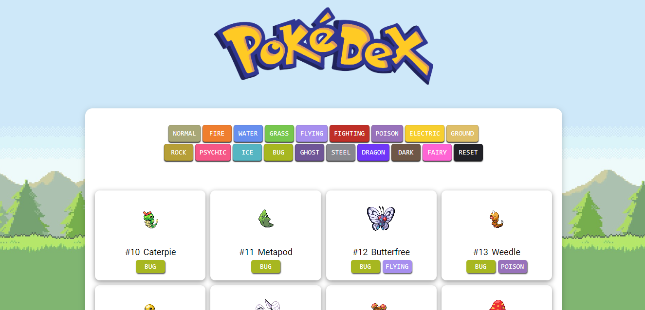 GitHub - antoniojosegteixeira/pokedex: Pokédex criada em React.js
