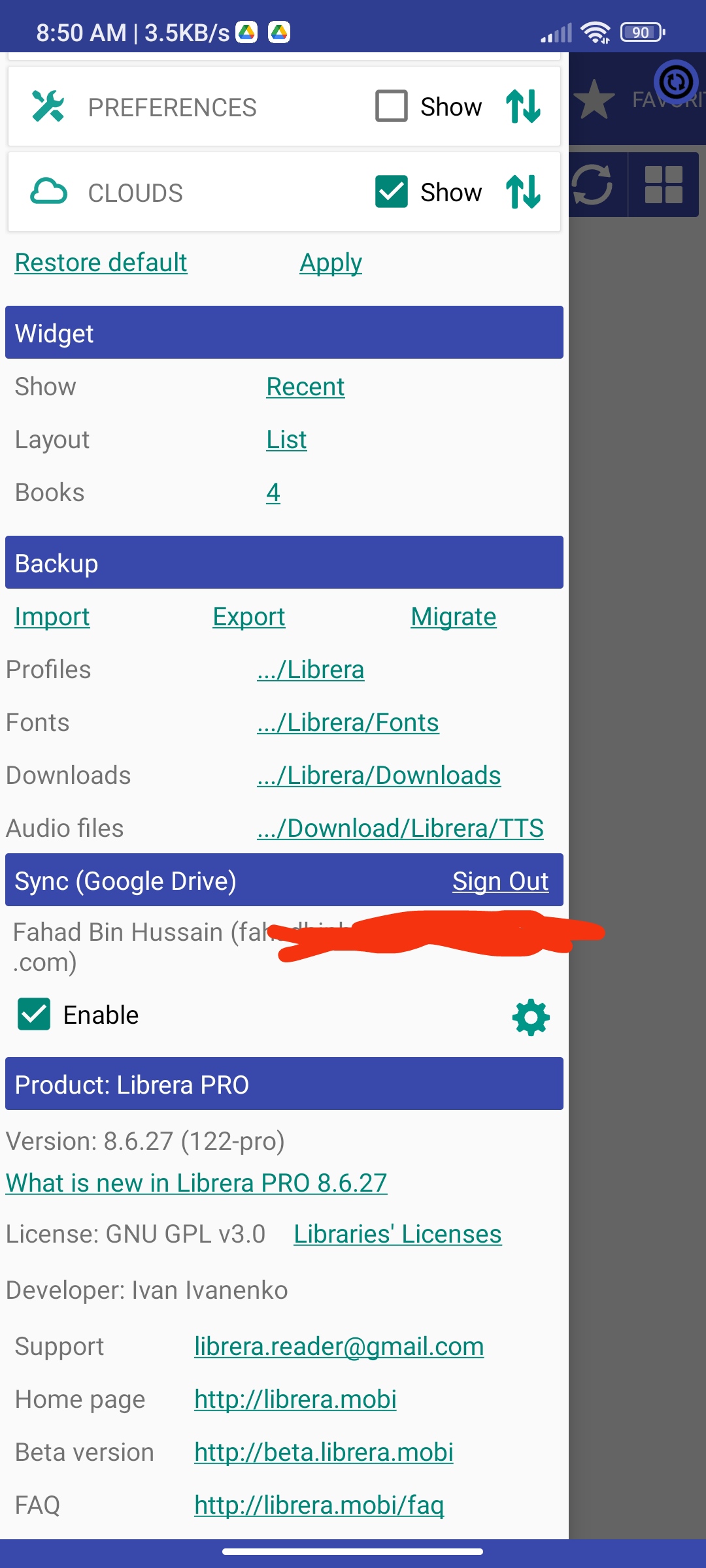 Sync (Google Drive) Not showing/Available · Issue #955 · foobnix/LibreraReader · GitHub