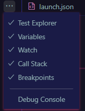 I put test explorer in debug... and now I can't put it back · Issue ...