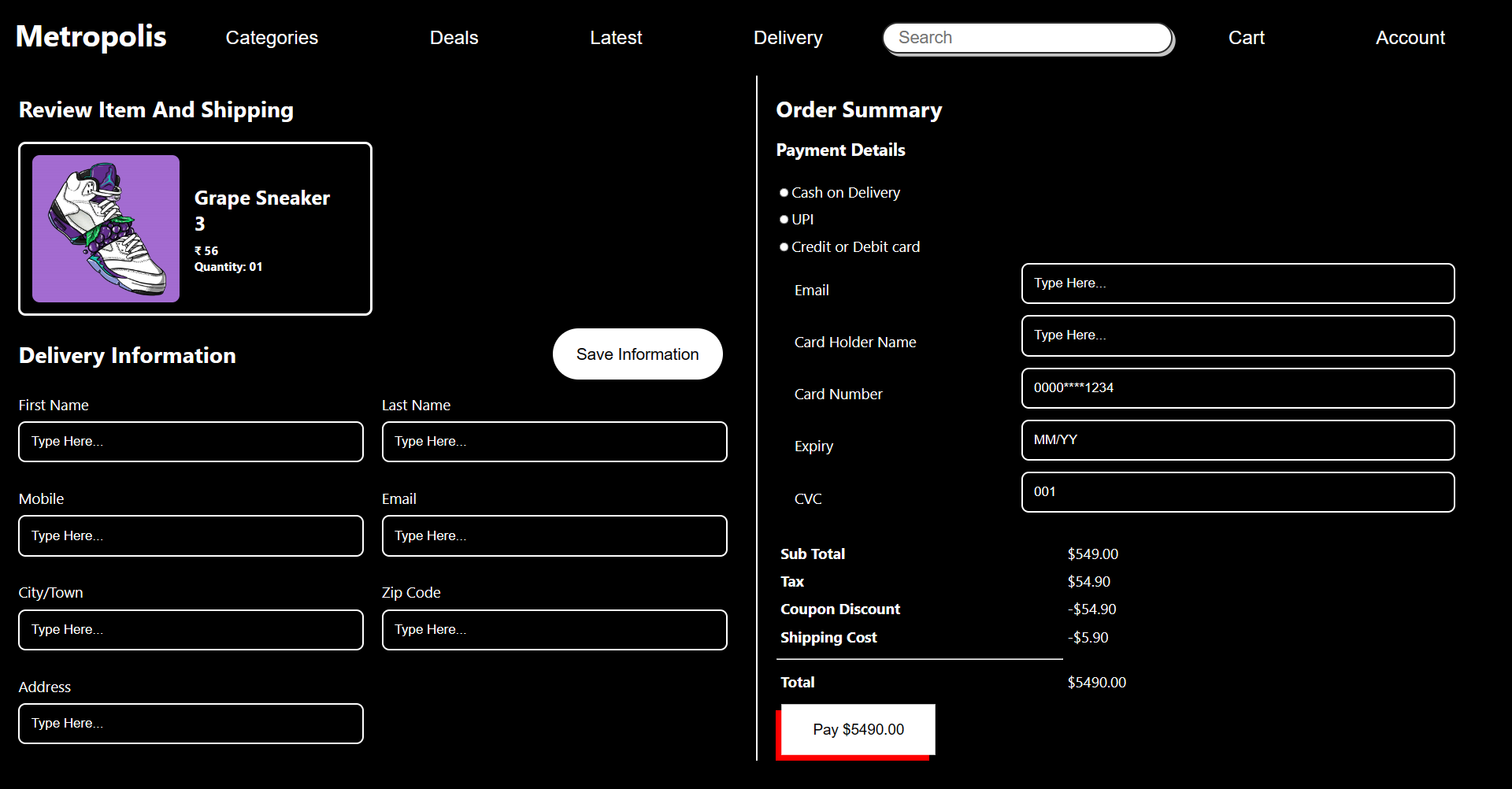 GitHub - DuanBoomer/metropolis: A e-commerse website for all your needs