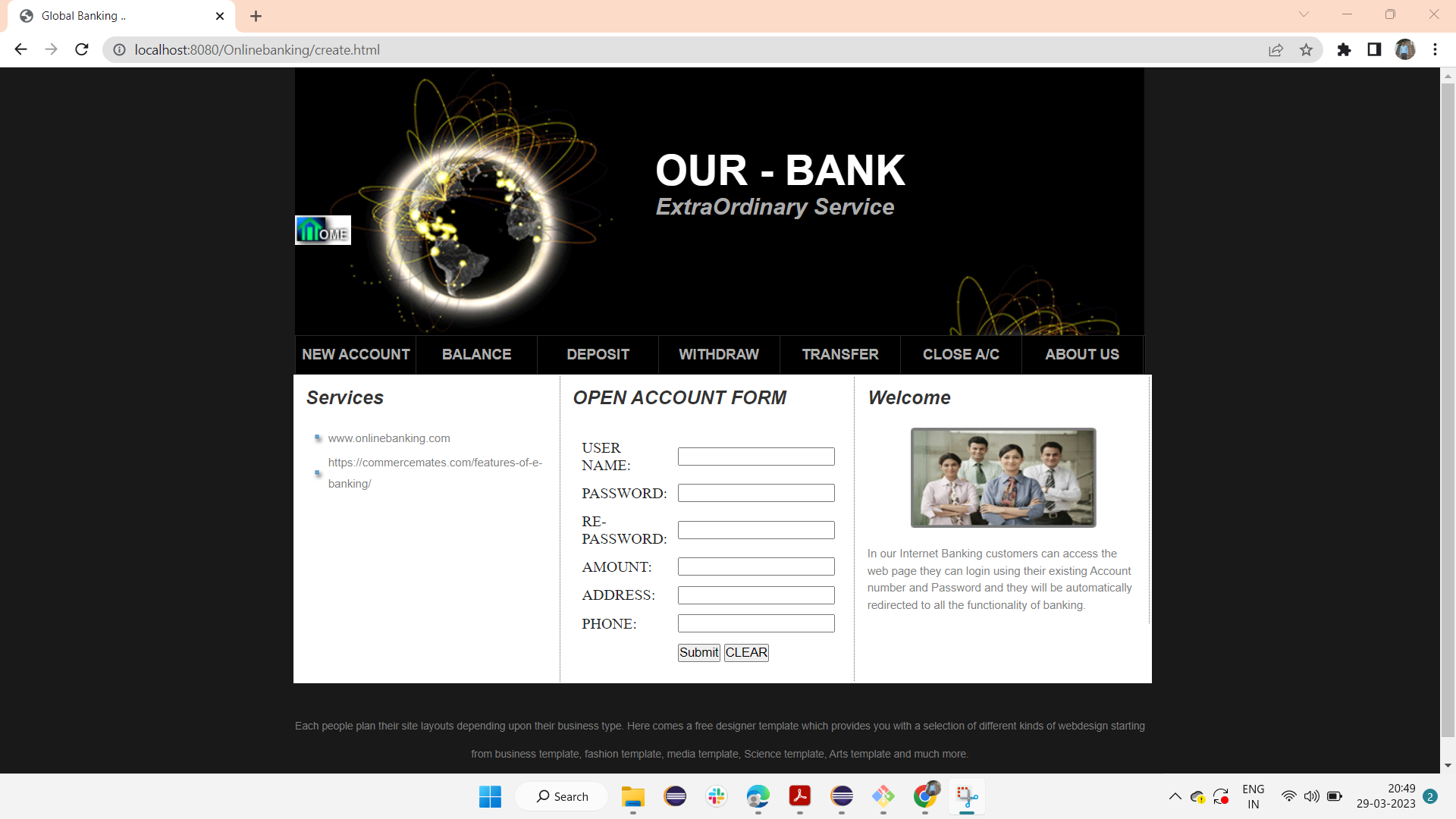 GitHub - RohitBrijwasi/Online-Banking-JSP-Servlet