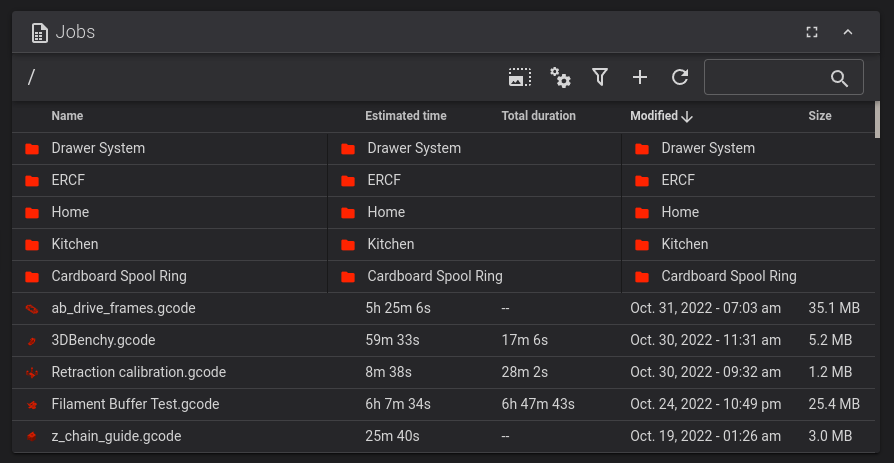 Split file browser into directory navigation and file list parts · Issue #892 · fluidd-core ...