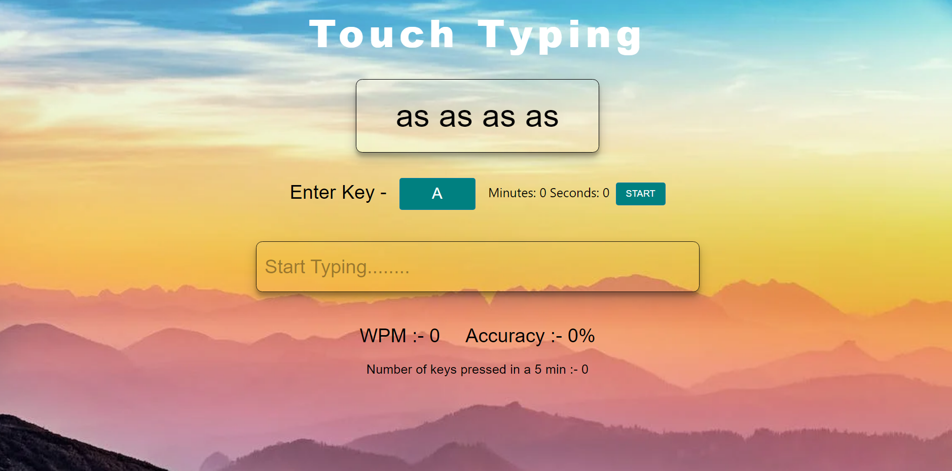 GitHub - Jaya8277/Chaabi_Touch_Typing_Assignment: A simple web app for ...