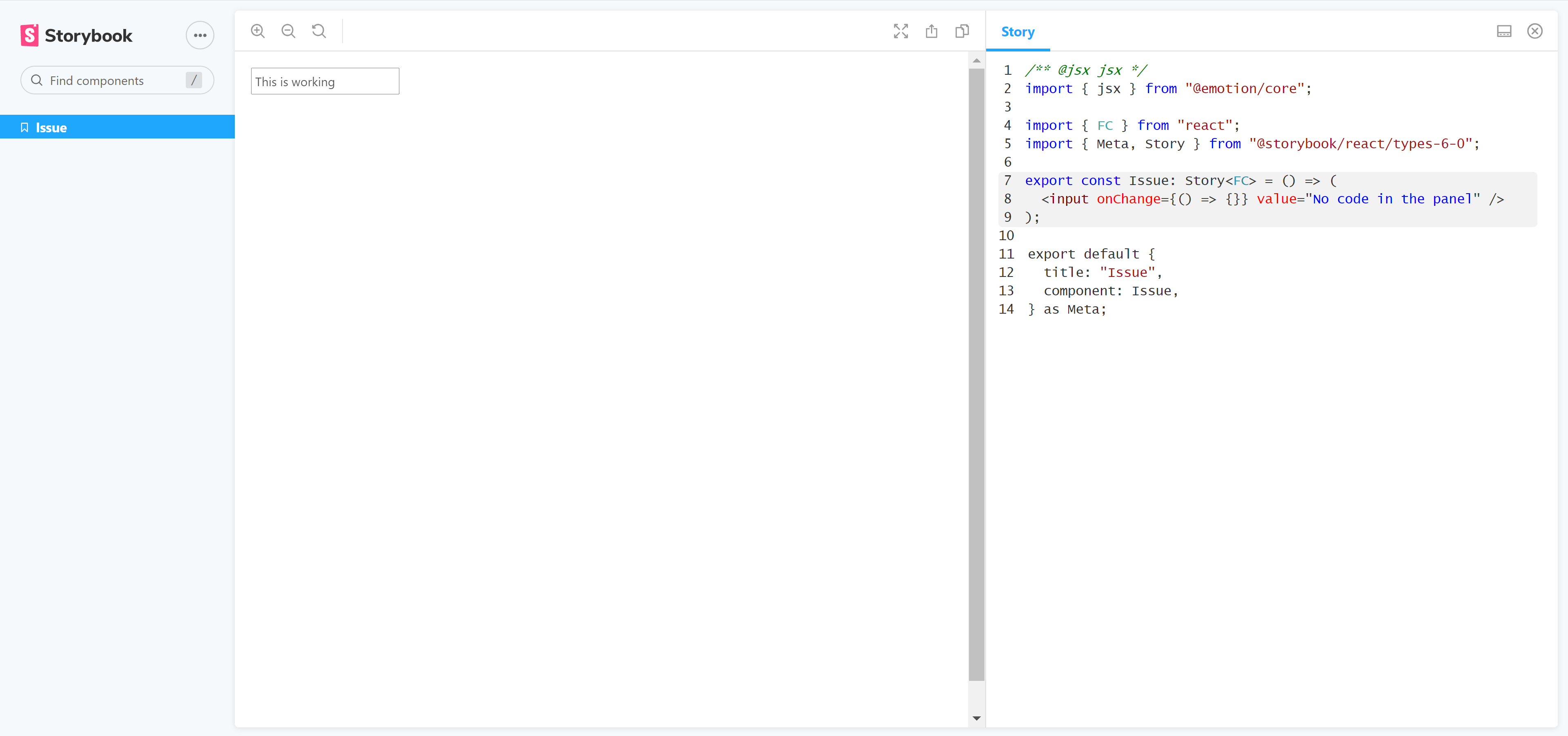 Creating A Const Var Of Type Meta Then Default Exporting It Results In Having A Blank Story