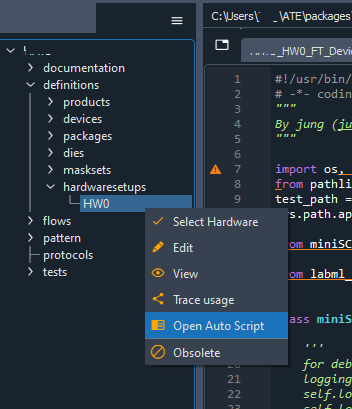 Open Auto Script in the menu definitions/hardwaresetups do nothing · Issue #300 · Semi-ATE/Semi ...