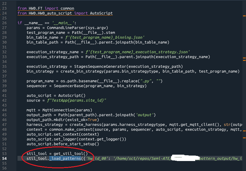 When the STIL pattern is loaded, the necessary STIL protocols should ...