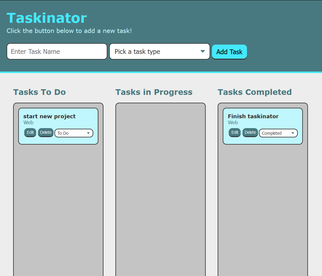 GitHub - RubeySchulz/taskinator