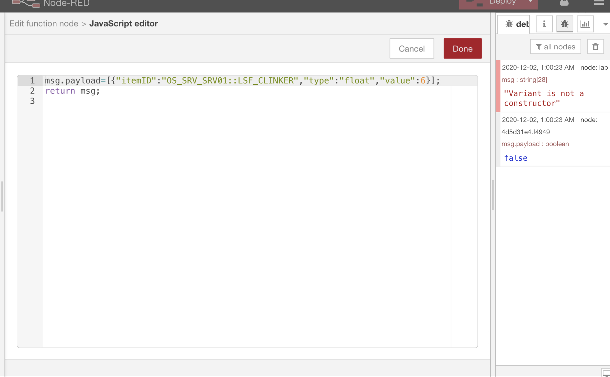 error on write · Issue #1 · emrebekar/node-red-contrib-opcda-client ...