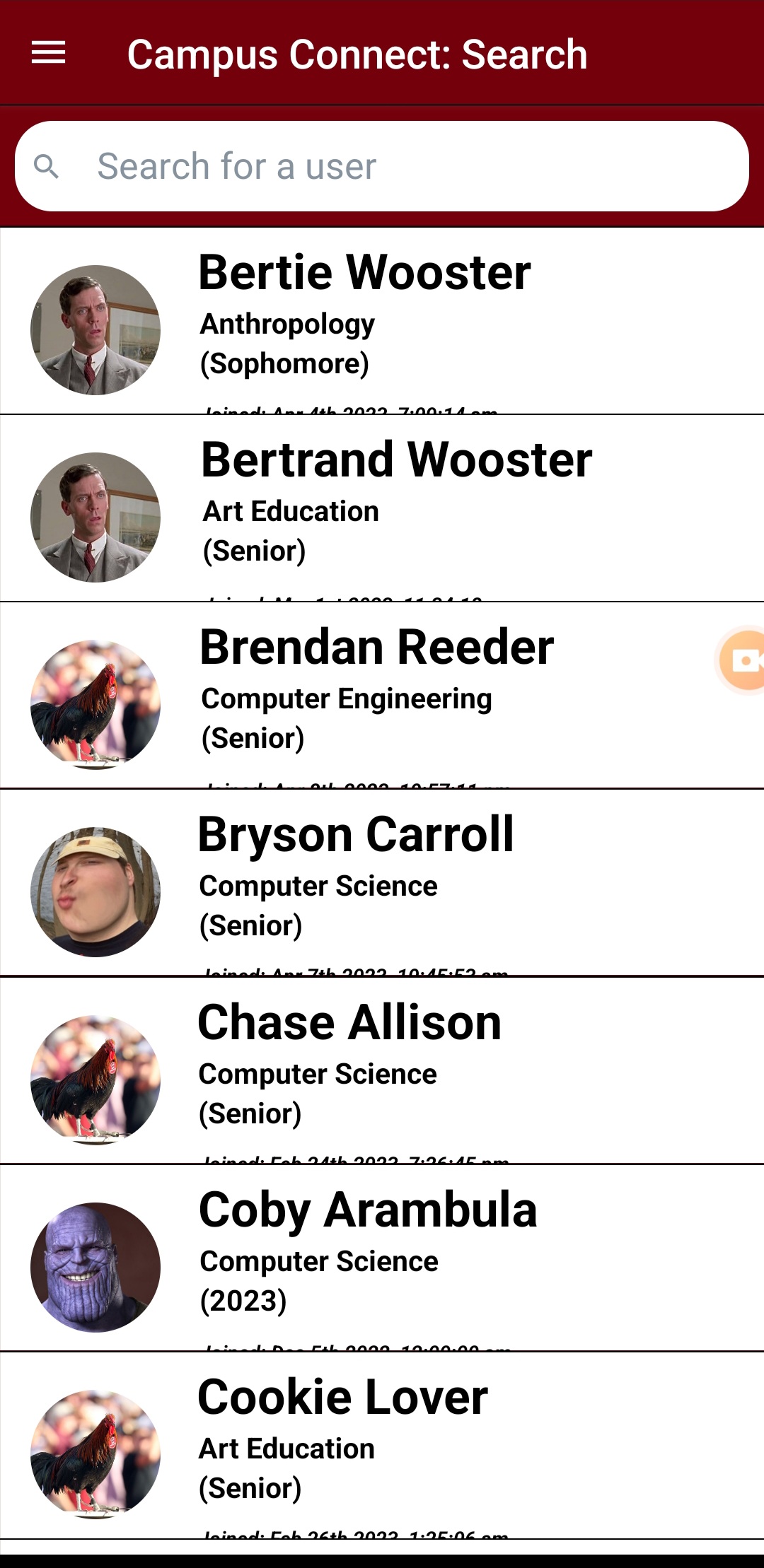 Search page list elements are cut short · Issue #232 · SCCapstone/CampusConnect · GitHub