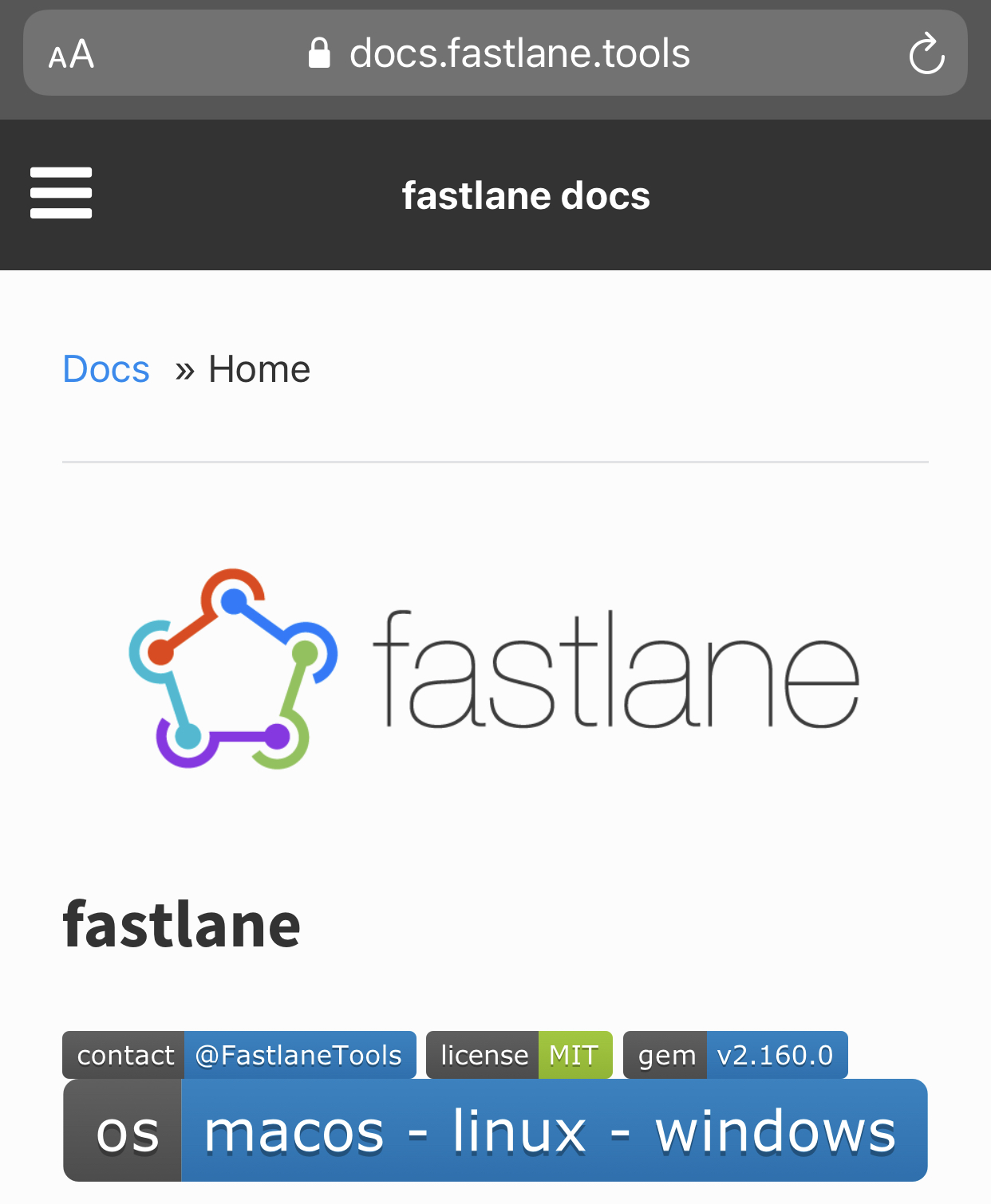 Search field missing on mobile device · Issue #979 · fastlane/docs · GitHub