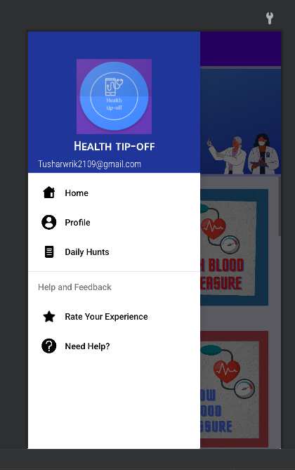 GitHub - TusharTegwani/Health-tip-off-Android-Application: android application using web ...