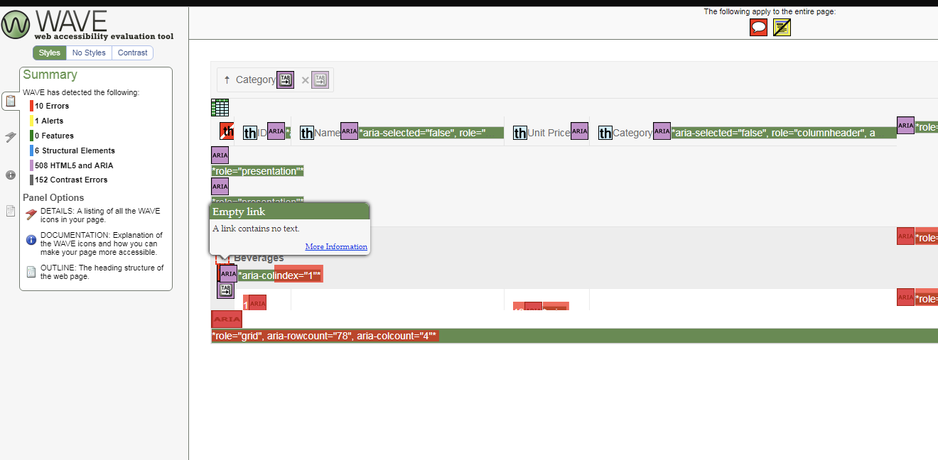 [Grid][Accessibility] Expand/collapse icons are links with no text · Issue #2155 · telerik/kendo ...
